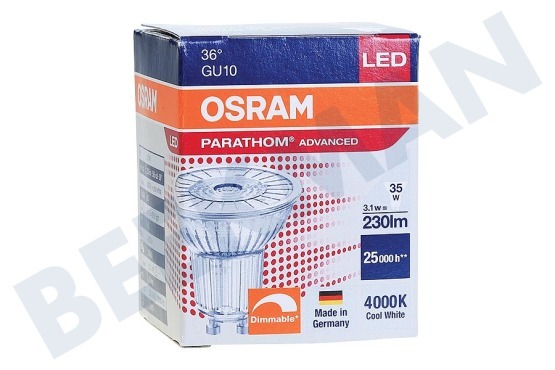 Osram 4058075797666 Parathom Reflectorlamp Gu10 Par16