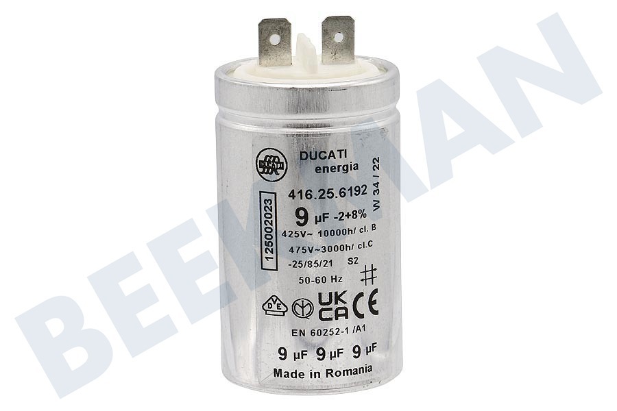 Alternatief 1250020227 Condensator 9 uf (P)