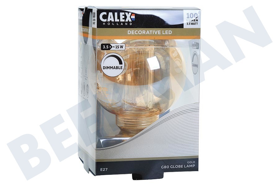 Calex 421686 Globe G80 LED lamp Crown Filament SMD E27