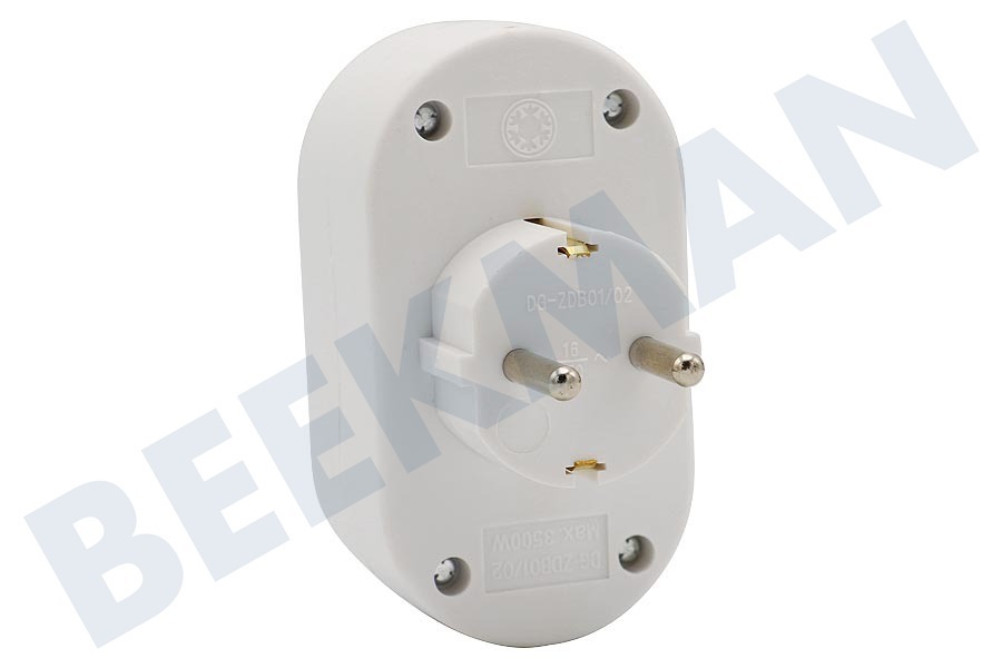 Universeel 005184 Verdeelstekker 2 x Randaarde verticaal