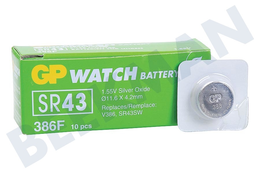 GP 042UP386A1 SR43 386 GP horloge batterij
