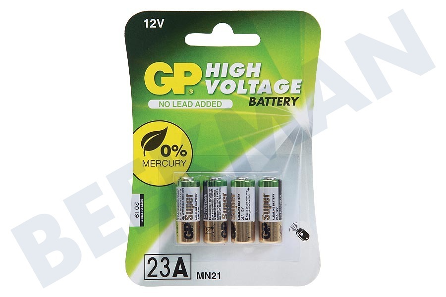 GP GP23ASTD503C4 A23 High voltage 23A - 4 rondcellen