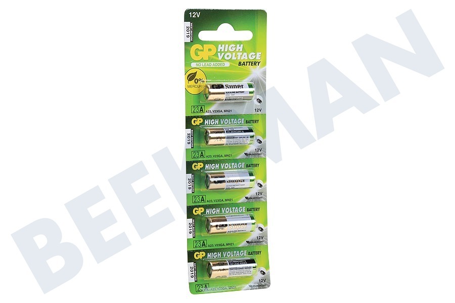GP GP23ASTD140C5 A23 High voltage 23A - 5 rondcellen