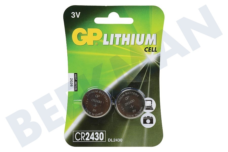 GP GPCR2430STD411C2 CR2430 GP Lithium Knoopcel 3V