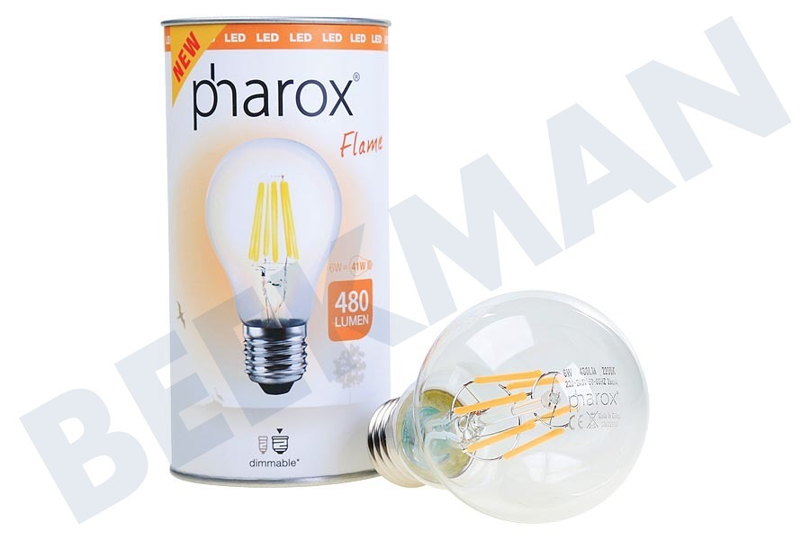 Pharox 106512 Ledlamp LED Standaardlamp A60 Flame
