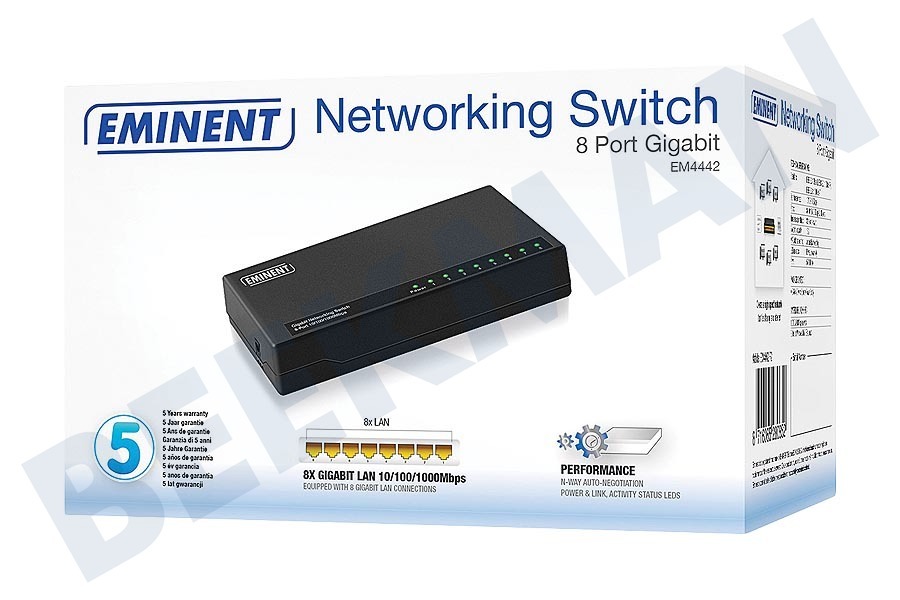 Eminent EM4442 Switch netwerk 10/100/1000mbps