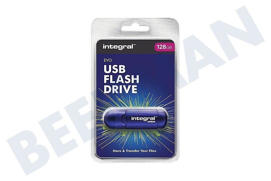 Integral INFD128GBEVOBL Evo Flash Drive Memory Stick