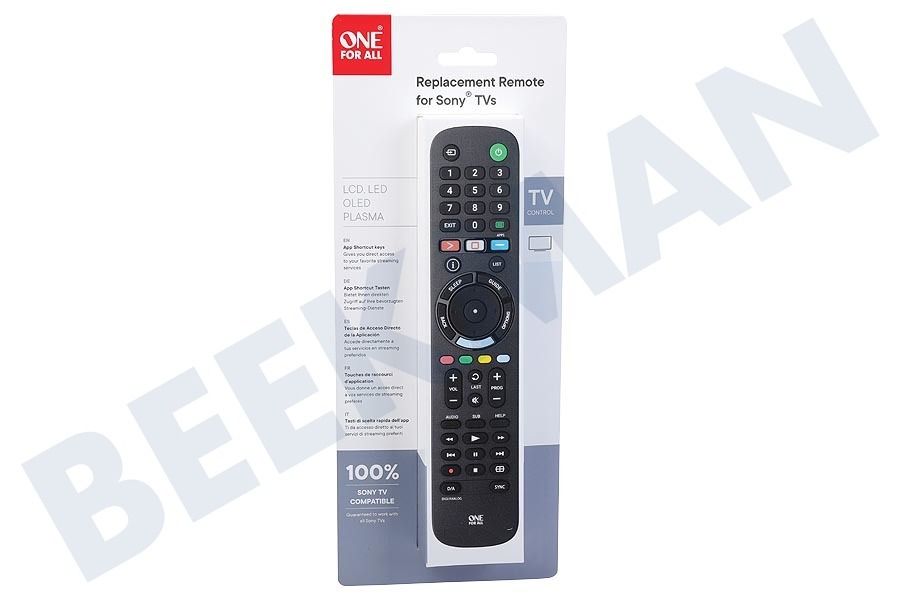 One For All URC4912 URC 4912 Sony Replacement Remote