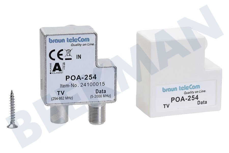 Braun Telecom A160038 POA-254 Verdeel element Push on